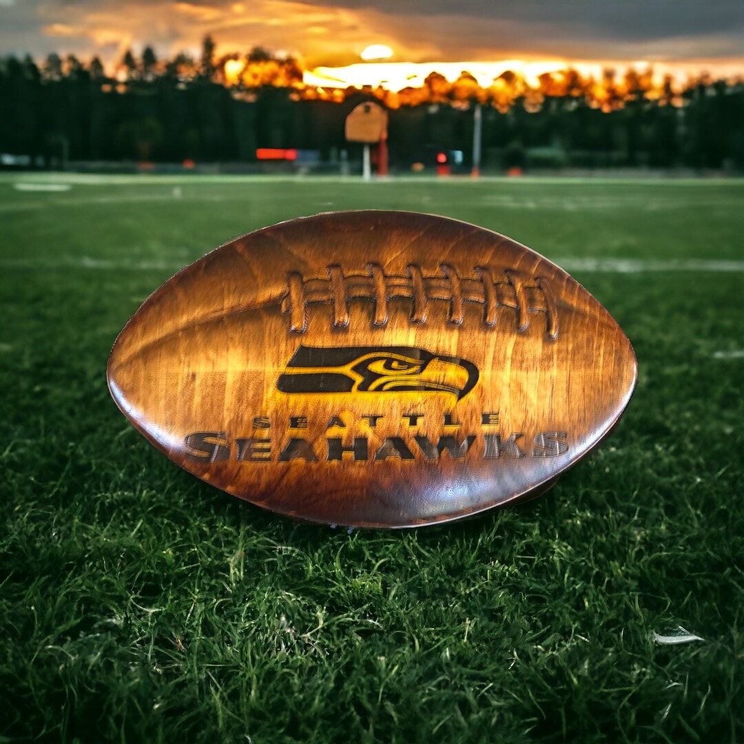 Seattle Seahawks Hand Crafted Football Plaque - Etsy