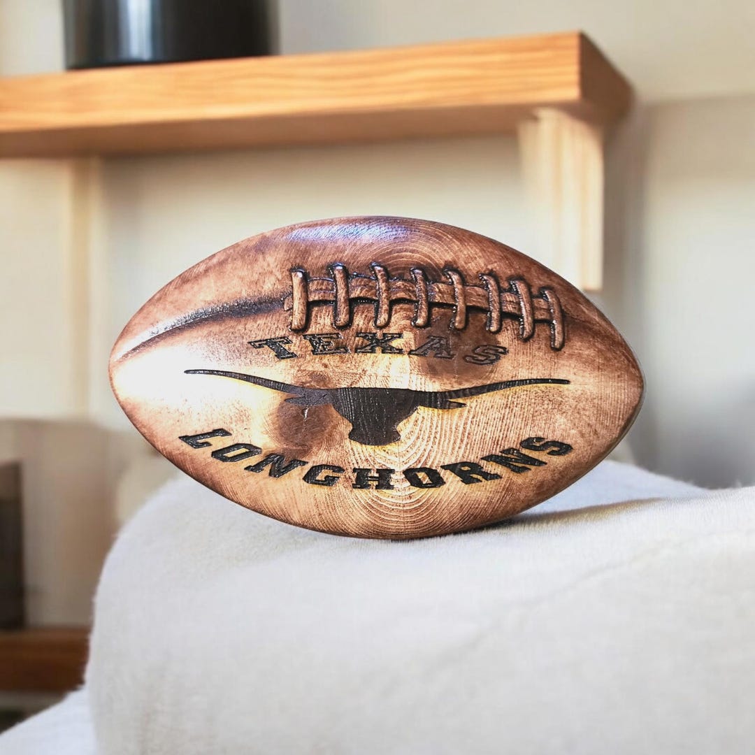 Texas Longhorns Hand Crafted Football Plaque - Etsy