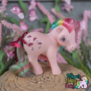1983 My Little Pony Parasol Rainbow Ponies Unicorn Vintage - Etsy