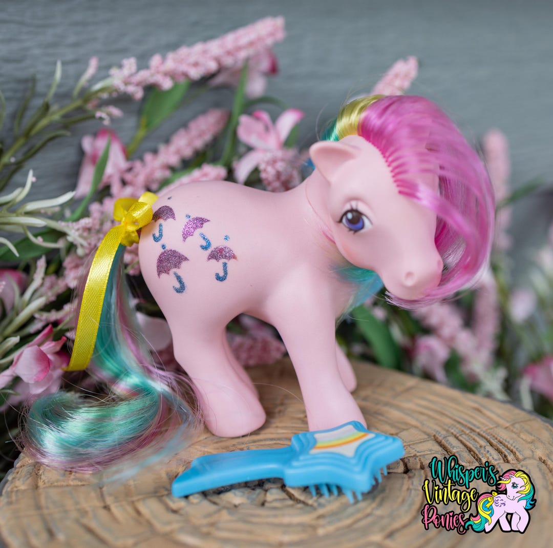 1983 My Little Pony Parasol Rainbow Ponies Unicorn Vintage - Etsy