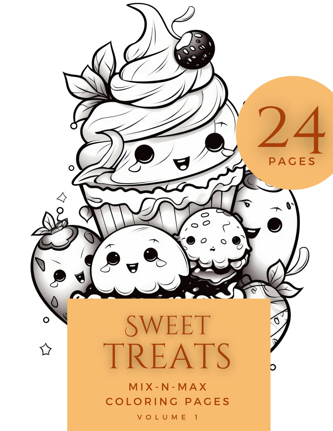 Printable Colouring Sheets- Sweet Treats Collection 1 (24 Pages ...