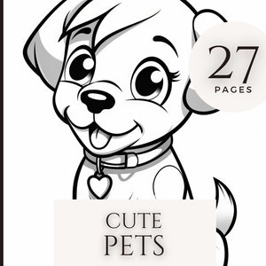 Printable Colouring Sheets- Pets Collection 1 (27 Pages) DIGITAL ...