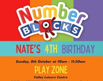 Editable Alphablocks Birthday Invitation | Alphablocks Invite ...