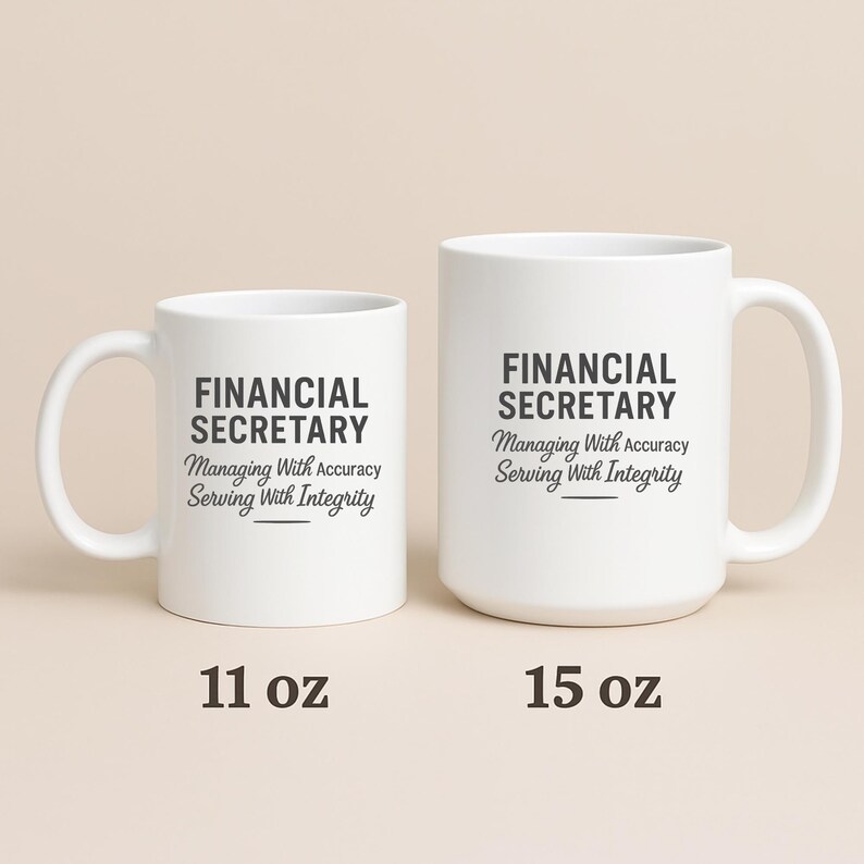 Financial Secretary Mug – Church Ministry Appreciation Gift - Etsy