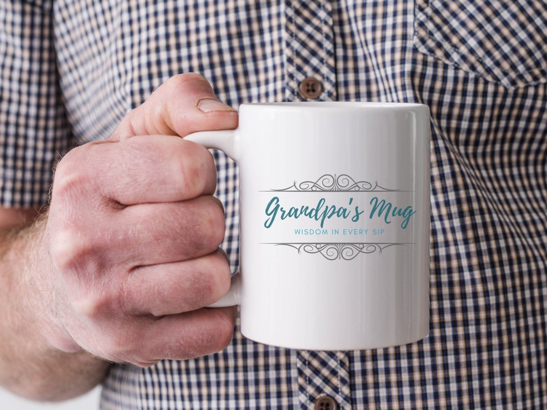 Grandpa's Wisdom Brew-a Mugful of Insight, Coffee Mug, Grandpa Coffee ...