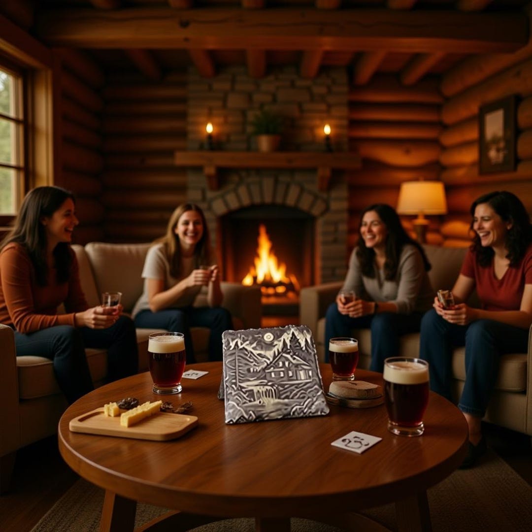 Slate Coasters Cabin, Rustic, Airbnb Decor, Housewarming, Mountain Life ...