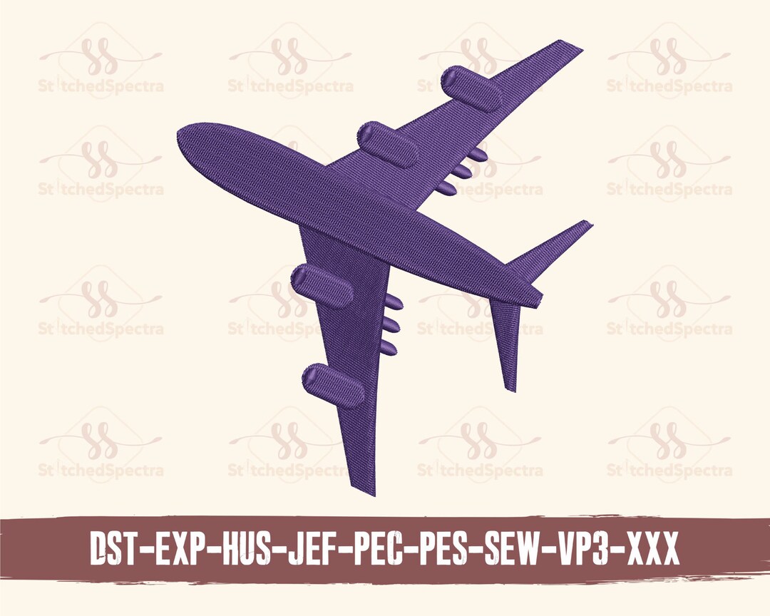 Airplane Machine Embroidery Designs, Airplane Silhouette Machine ...
