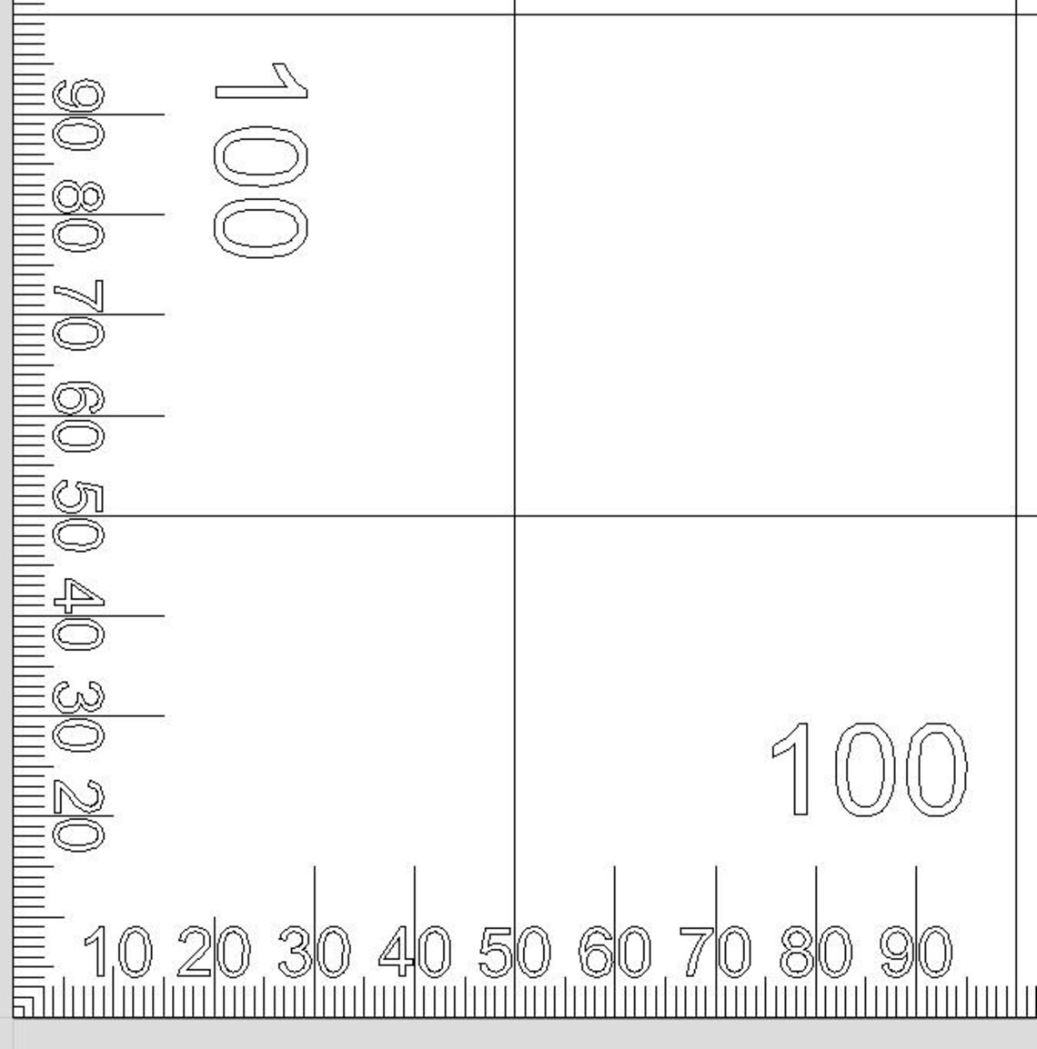 Customizable Grid for CNC or Laser 600mm X 600mm and 1200mm X 1200mm ...