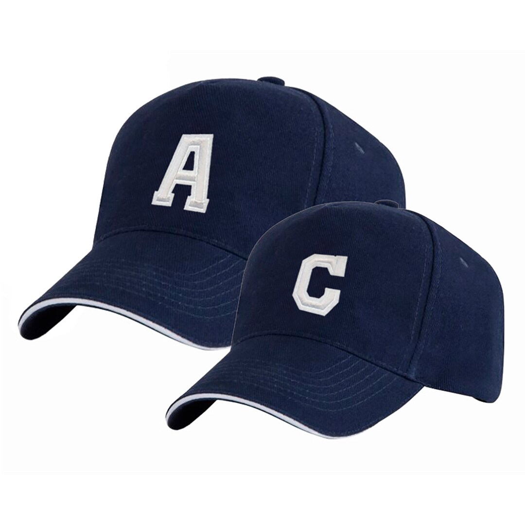 Pack 2 Personalized Caps With Initials, Couple Caps, Personalized Caps ...