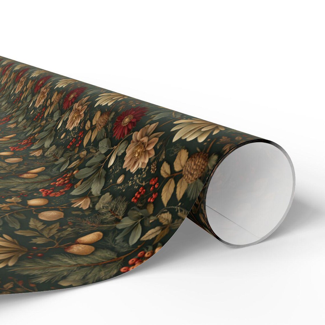 Botanical Wrapping Paper: Elegant Floral Gift Wrap, Earth Tones - Etsy