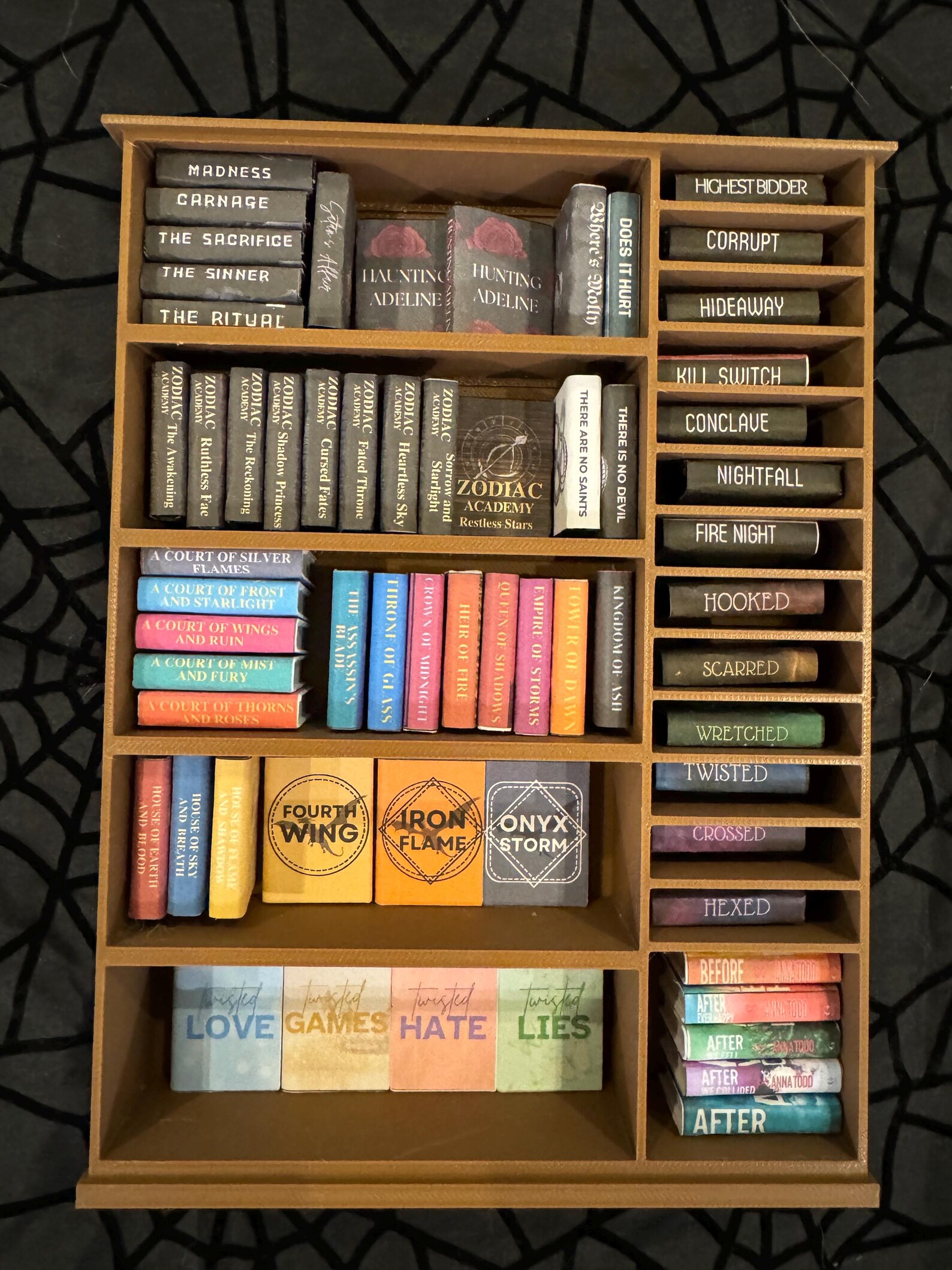 Mini Bookcase With Mini Books - Special Covers - 57 Mini Books - Etsy