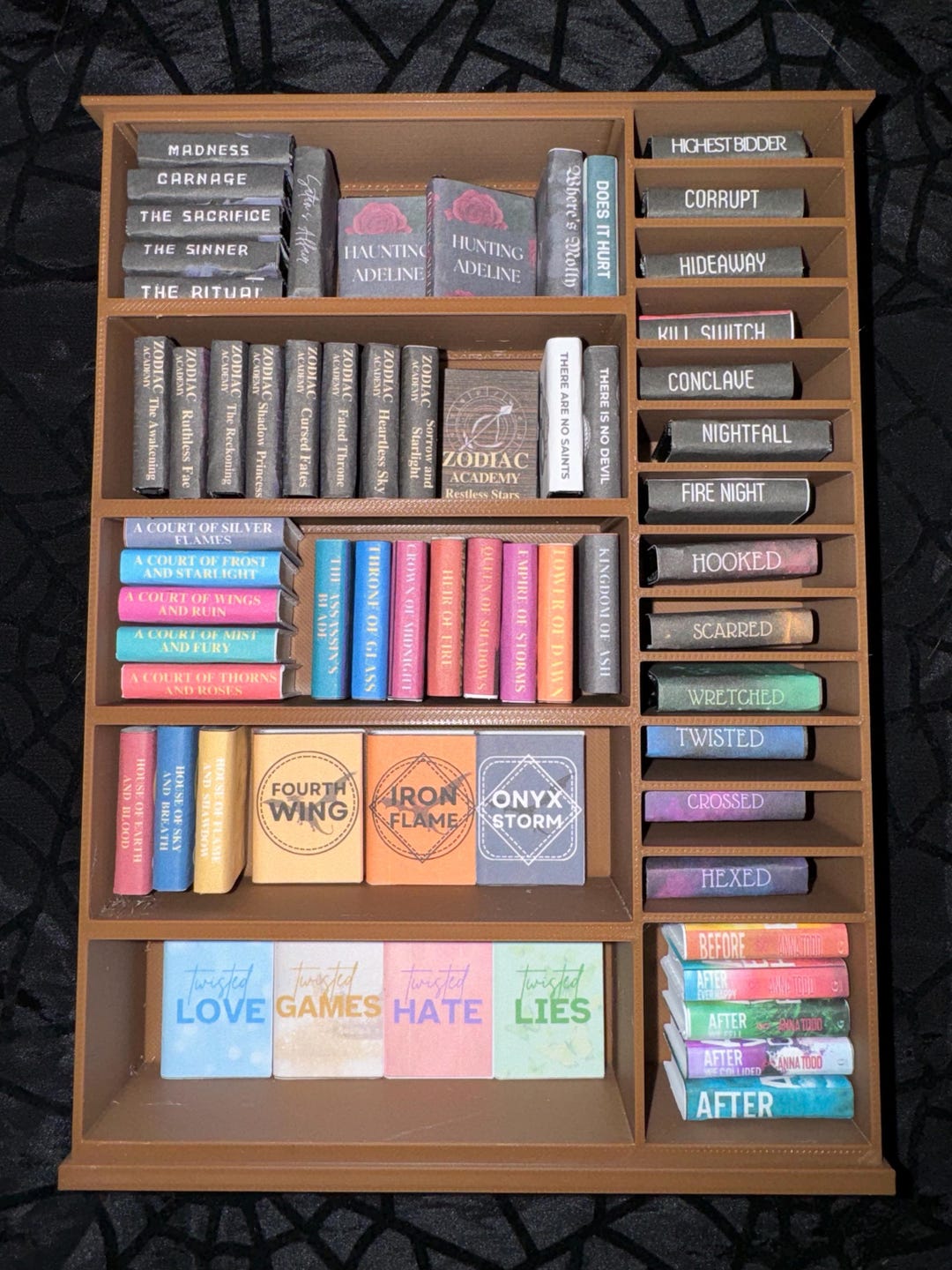 Mini Bookcase With Mini Books - Special Covers - 57 Mini Books - Etsy