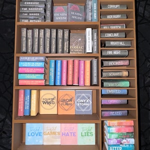 Mini Bookcase With Mini Books - Etsy
