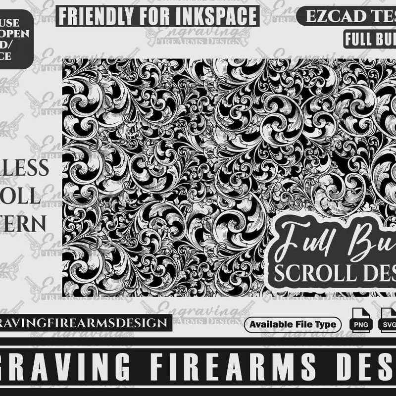 Laser Svg Floral Scroll - Etsy
