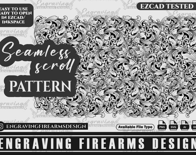 Seamless Pattern, Scrolls, SVG, Ai, Vector - Etsy Canada
