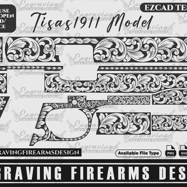 Firearm Laser Engraving Template Etsy