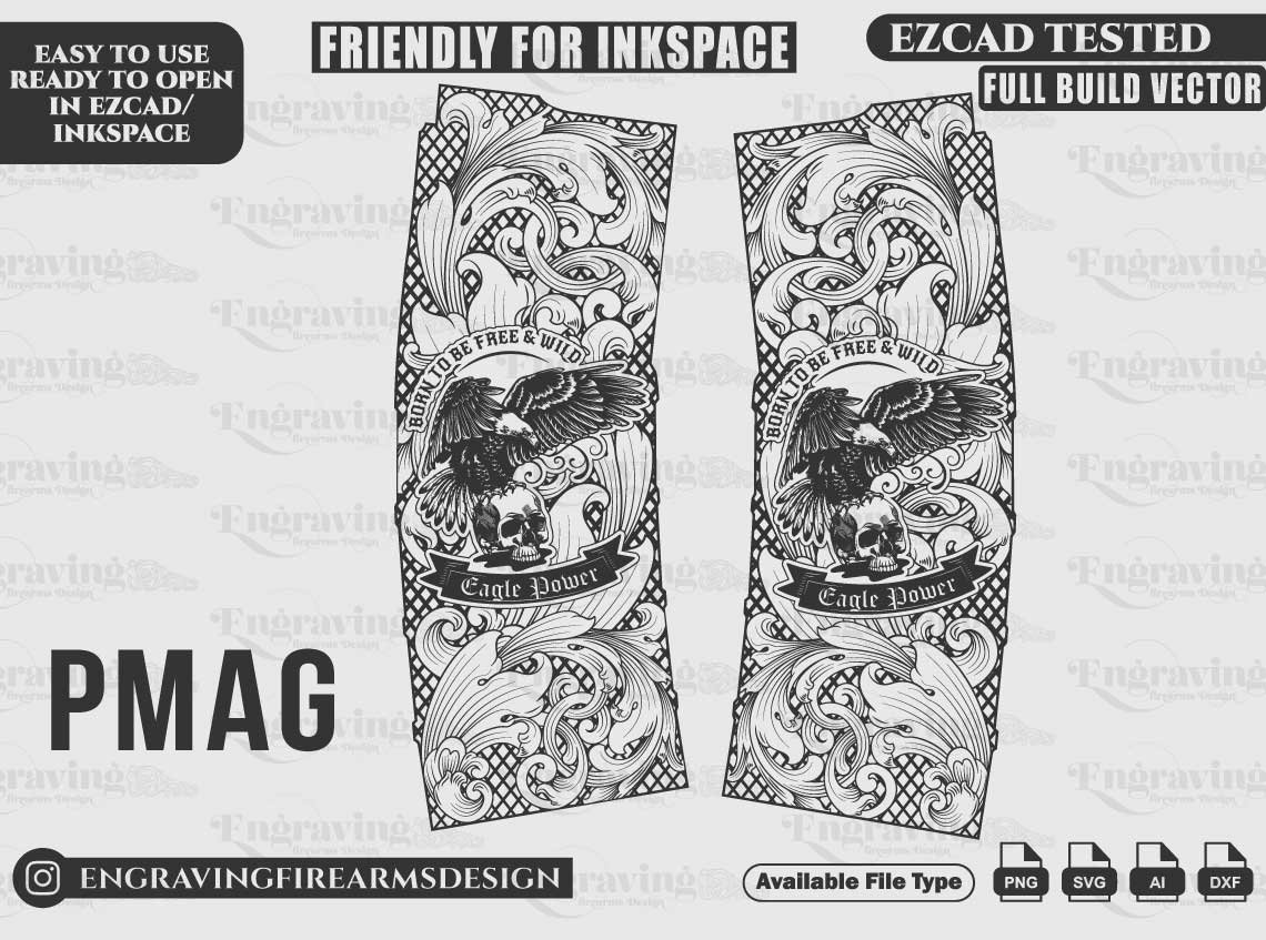 PMAG Scrolling Design Svg,lasercut,laserengraving,fiberlaser ...