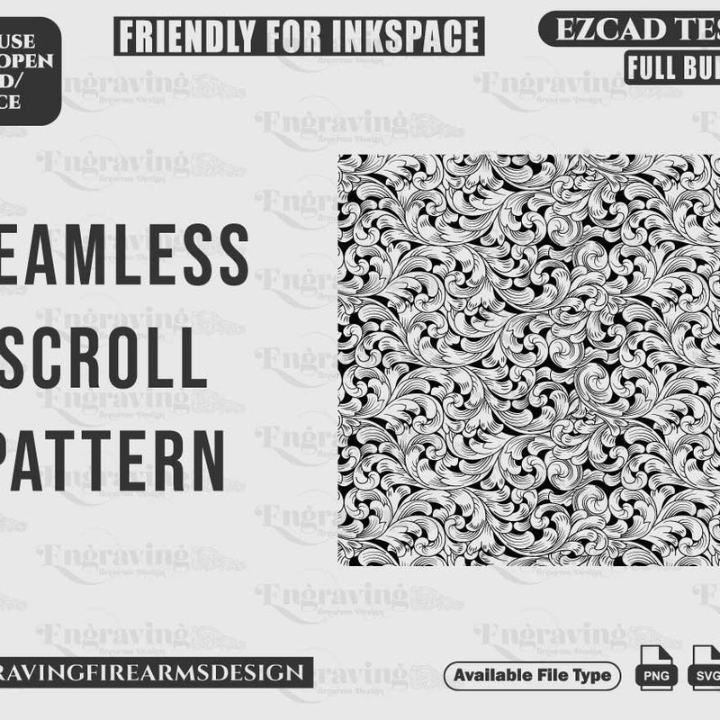Scroll Pattern Svg - Etsy