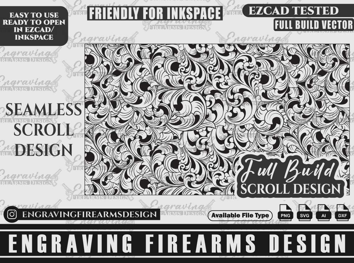 Engraving Firearms Design Seamless Scroll Pattern - Etsy