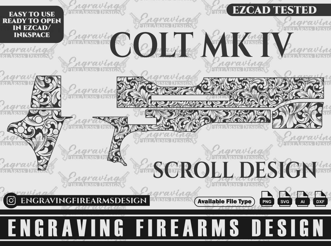 Engraving Firearms Design Colt MK IV Scroll Design - Etsy