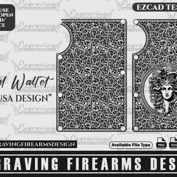 Metal Wallet Design Template - Etsy