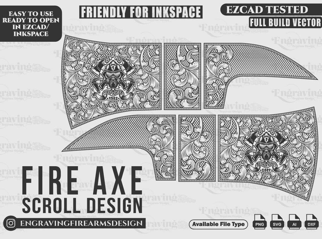 Fire Axe SVG Ai8,lasercut,laserengraving,fiberlaser,engravingfiles ...