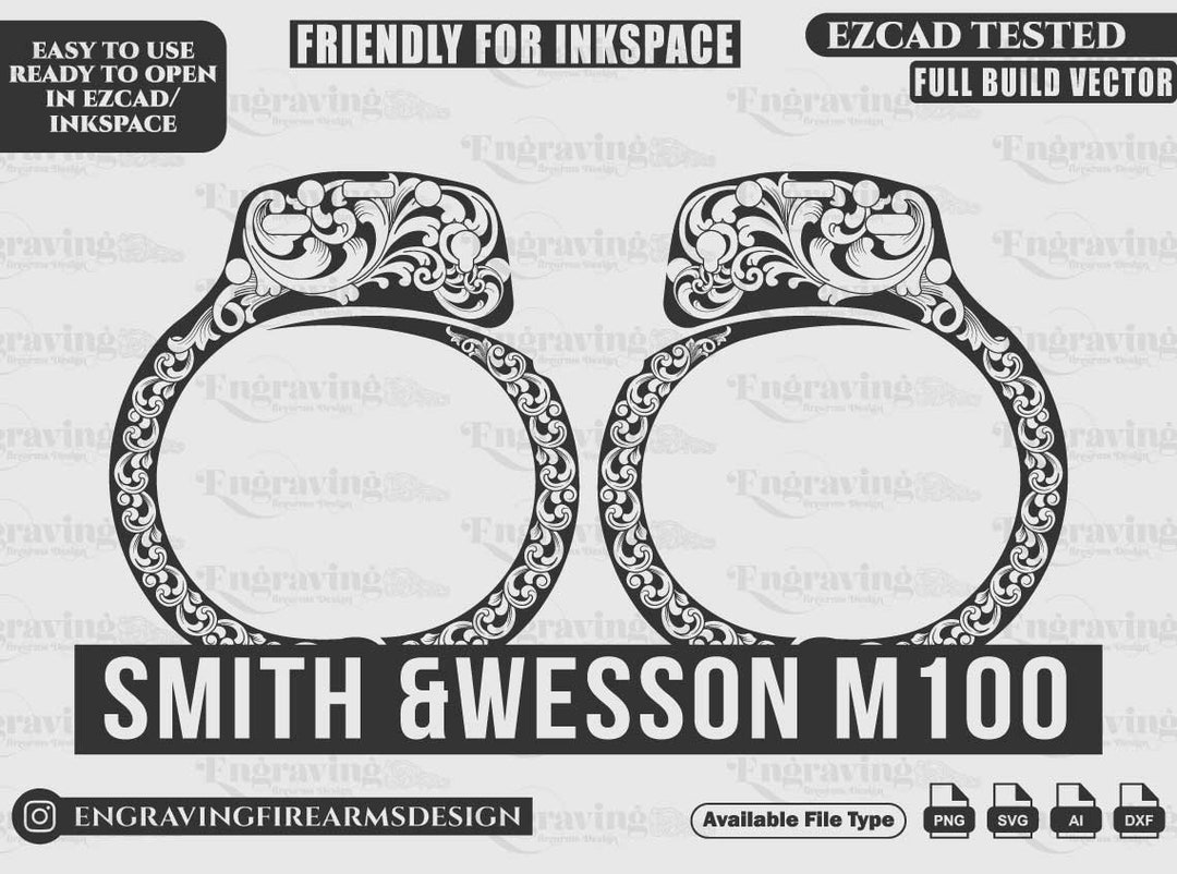 Handcuff Scroll Design SVG M100,lasercut,laserengraving,fiberlaser ...