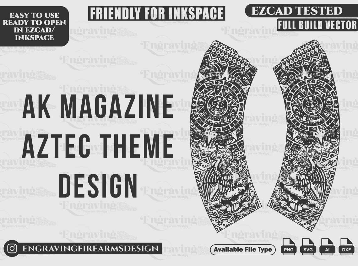 Aztec Theme Ak 47 Magazine Svg,lasercut,laserengraving,fiberlaser ...
