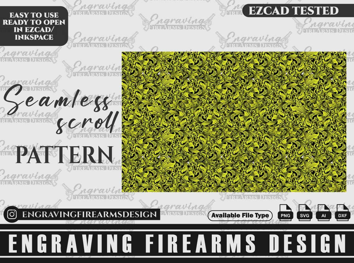 Engraving Firearms Design Seamless Scroll Pattern Full Build - Etsy