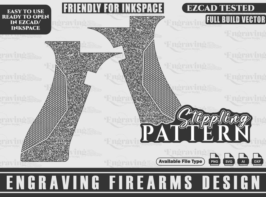 Stippling Pattern Template SVG Glock45,lasercut,laserengraving ...