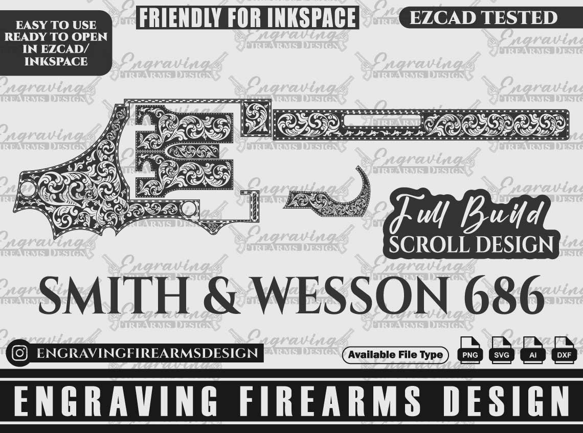 Engraving Firearms Design Smith and Wesson Scroll Design - Etsy