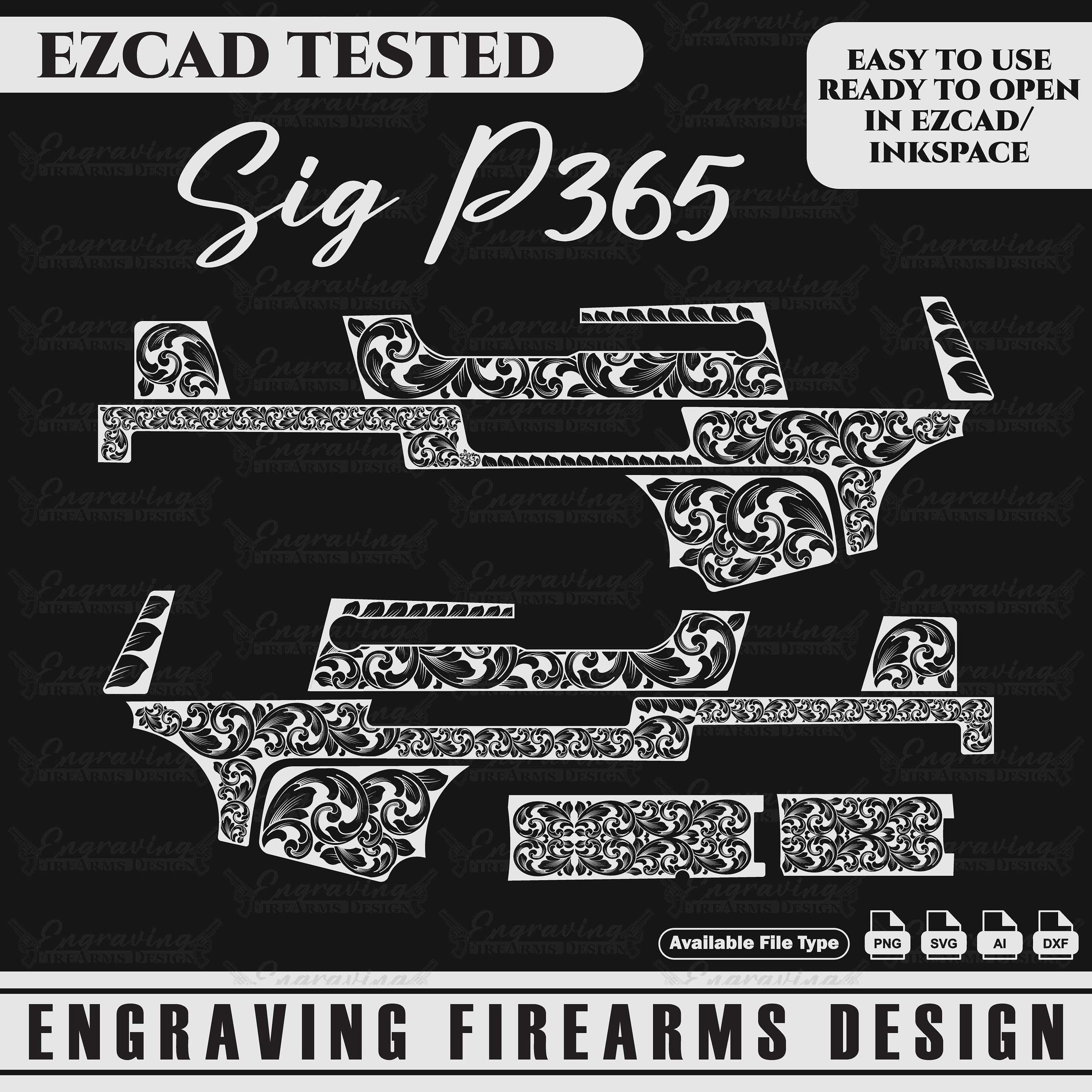 Engraving Firearms Design SIG P365 Scroll Design - Etsy