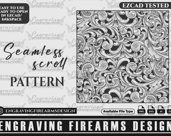 Engraving Firearms Design Seamless Scroll Pattern - Etsy