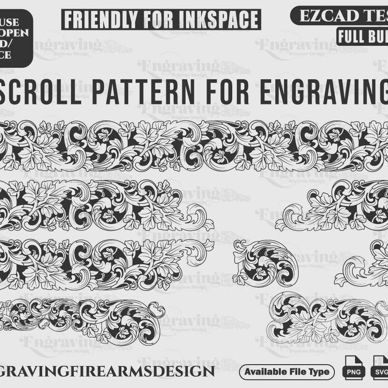 Scroll Engraving Patterns - Etsy