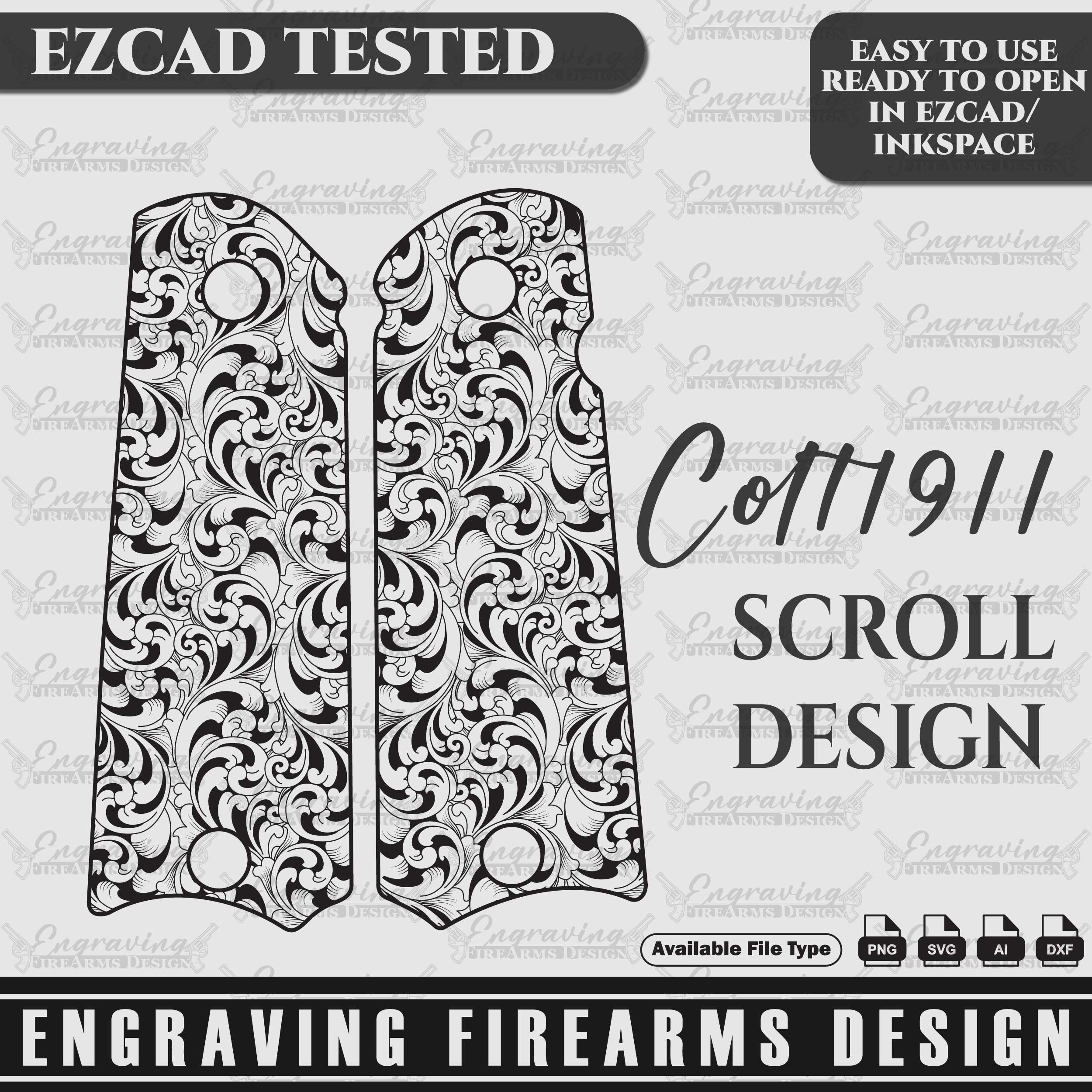 Engraving Firearms Design Colt1911 Filigree Design - Etsy