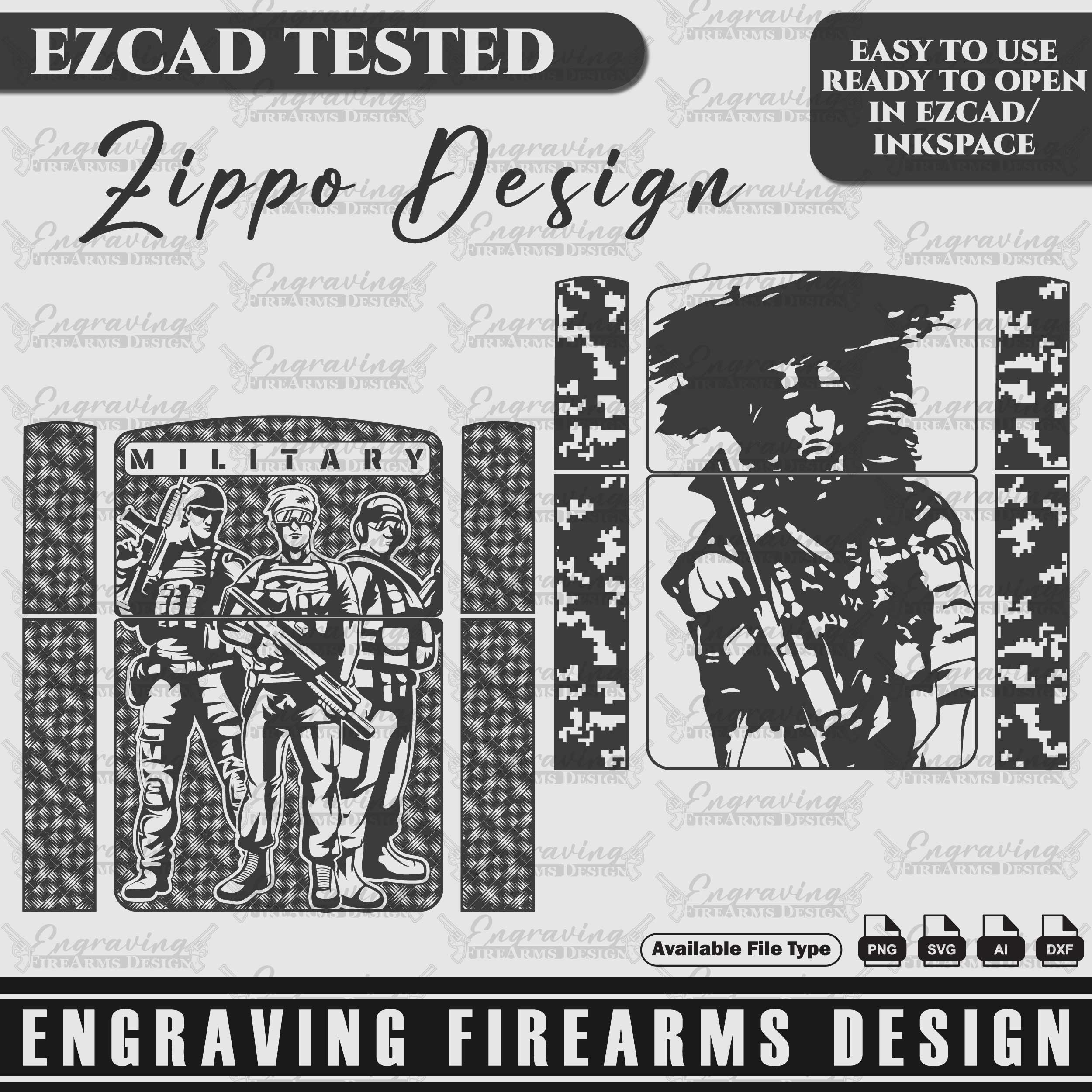 Engraving Firearms Design Zippo US Theme - Etsy