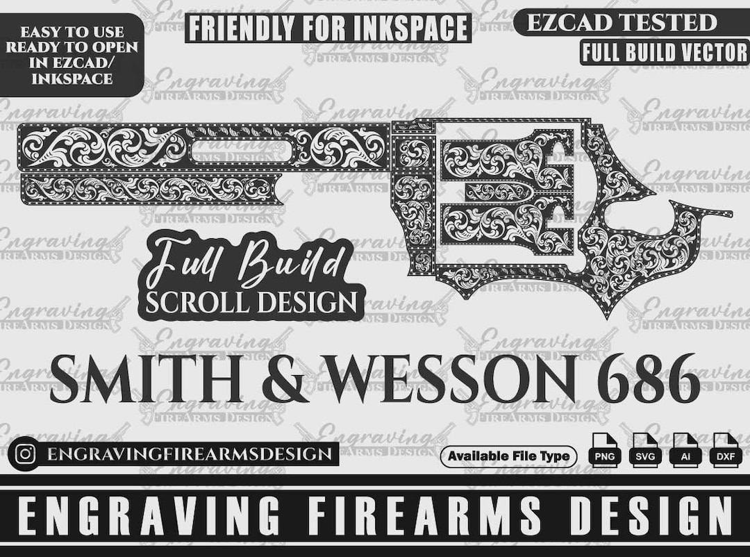 Engraving Firearms Design Smith and Wesson Scroll Design - Etsy