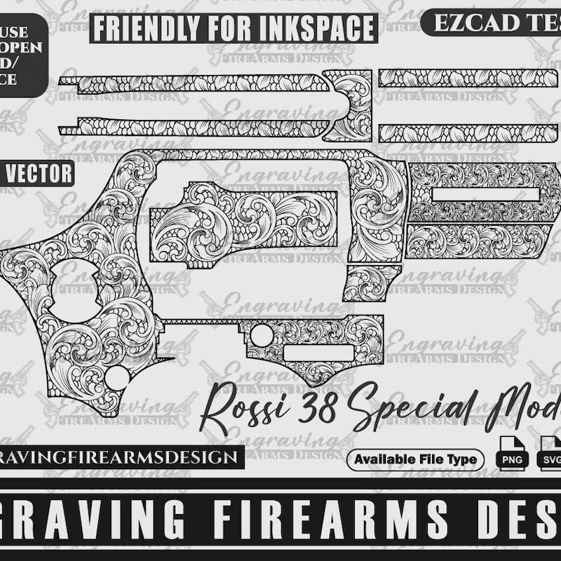 Firearm Laser Engraving Template - Etsy