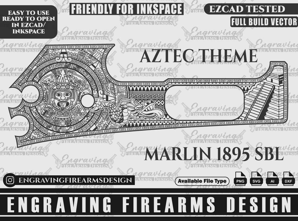 Engraving Firearms Design Marlin 1895 SBL AZTEC Design - Etsy
