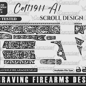 Engraving Firearms Design Colt1911 A1 Us Army Scroll Design - Etsy