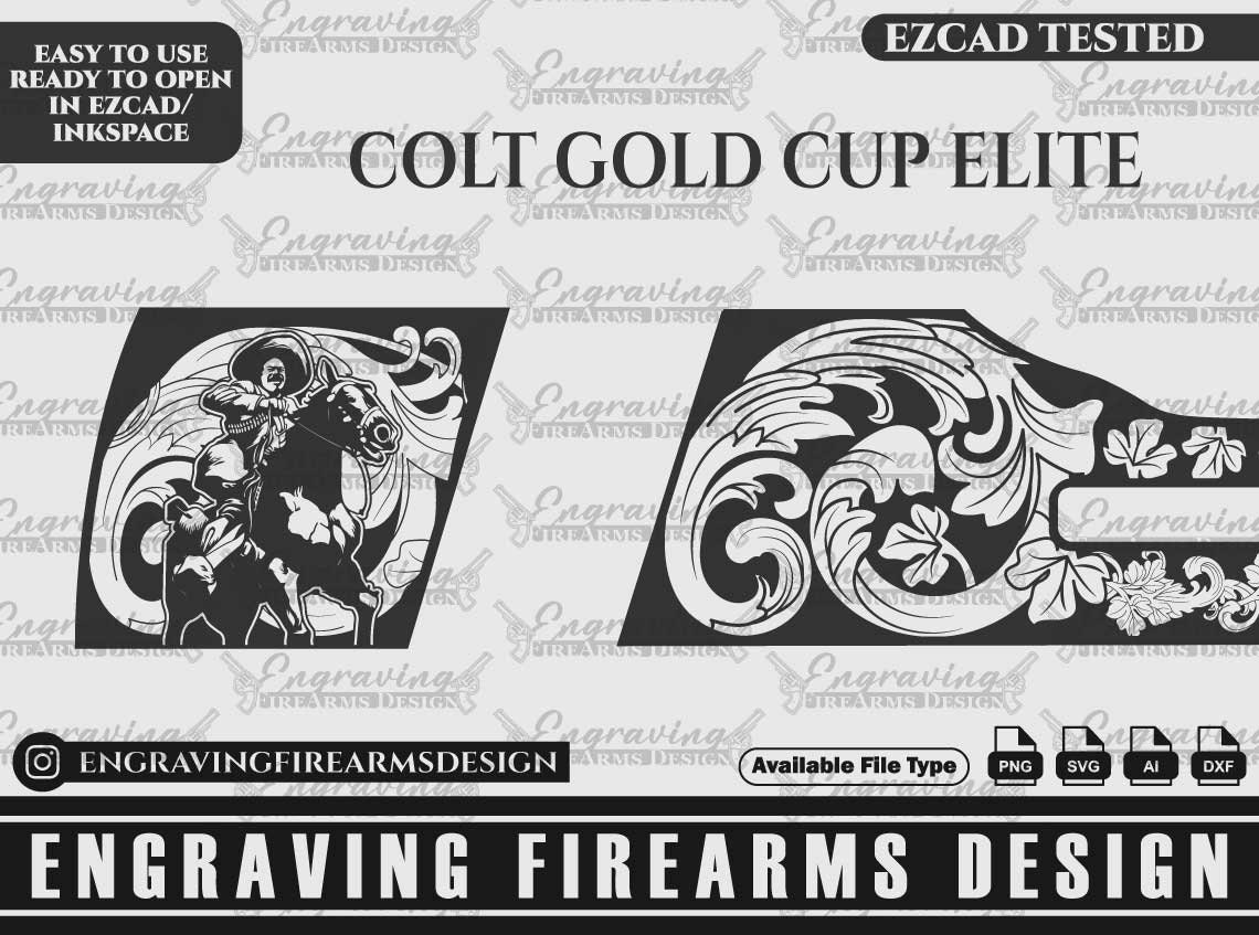 Engraving Firearms Design Colt Gold Cup Elite 38 Super Pancho Design - Etsy