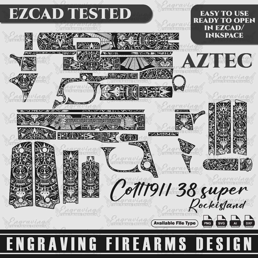 Engraving Arms Designs 1911 38 Super Rockisland Aztec Design - Etsy