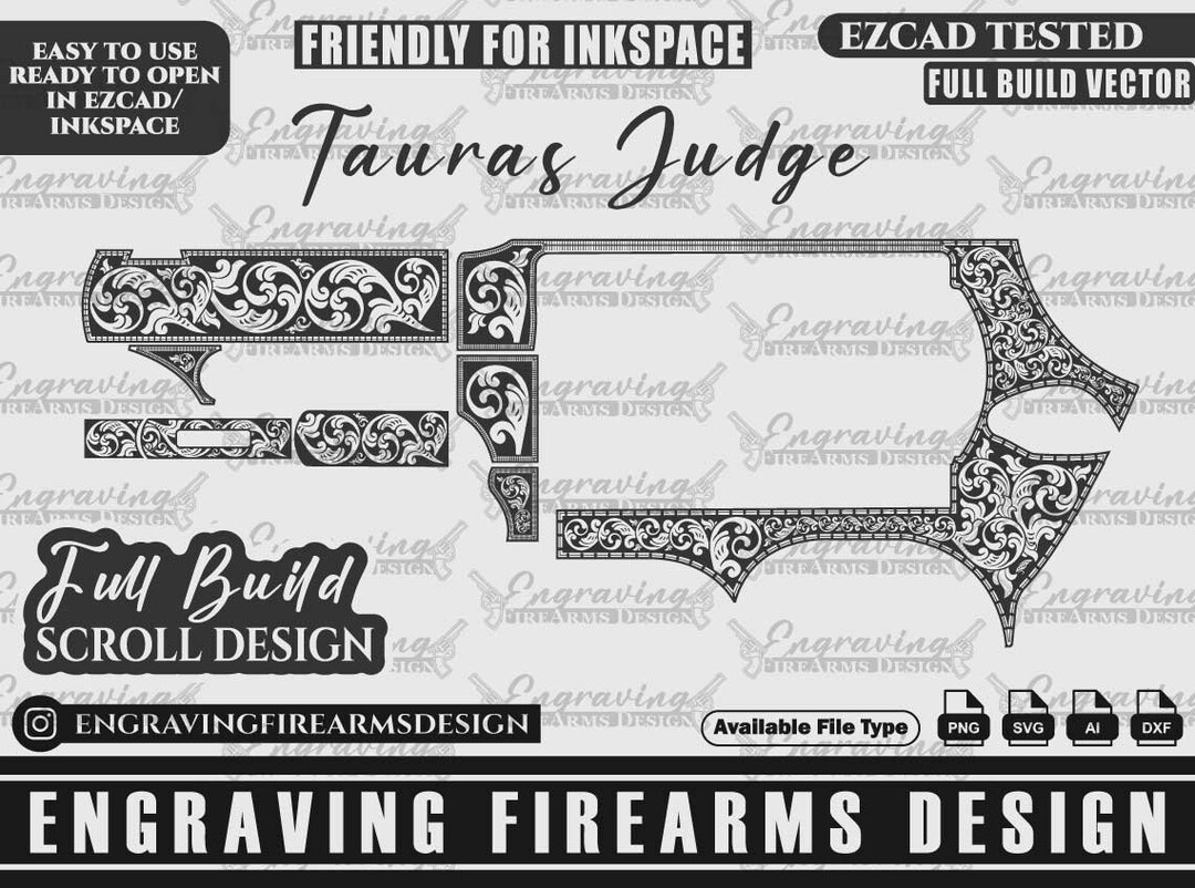 Engraving Firearms Design Tauras Judge Scroll Work - Etsy
