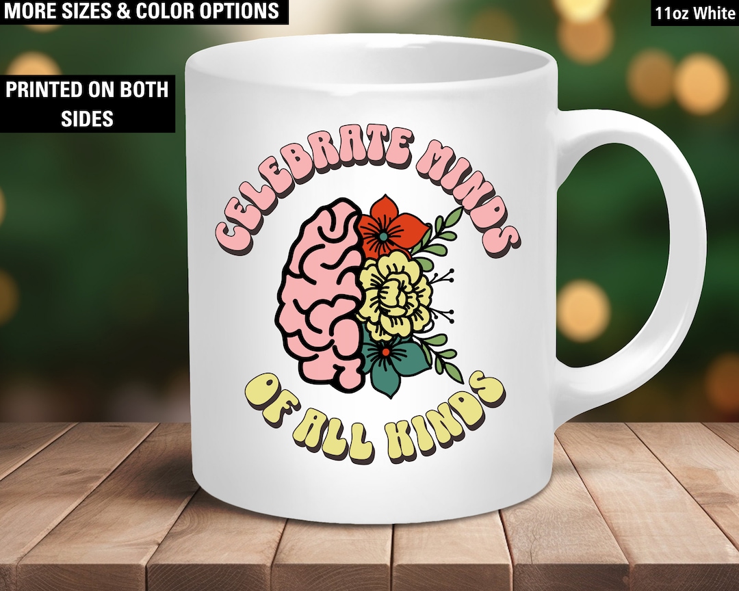 Autism Coffee Mug Autism Awareness Coffee Cup Mental Health Mug ADHD ...