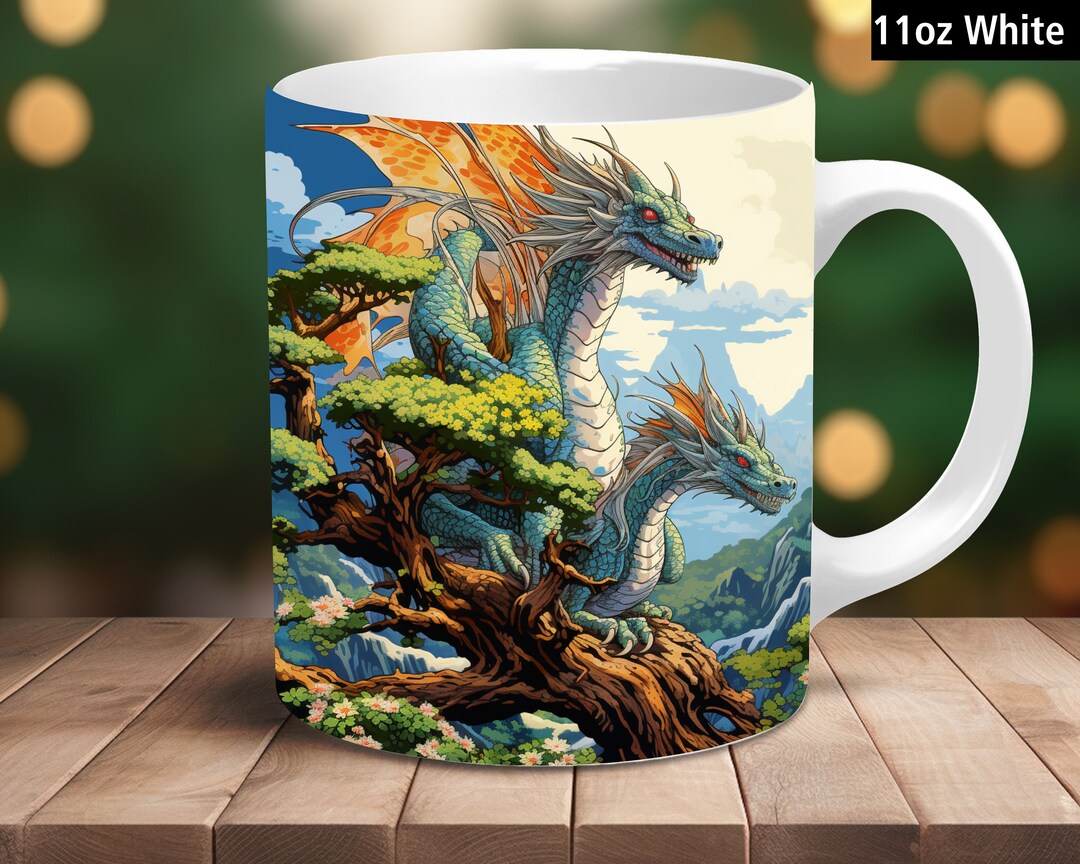 Coffee Mug Dragon Coffee Cup Fantasy Lover Mug Gift for Women Birthday ...