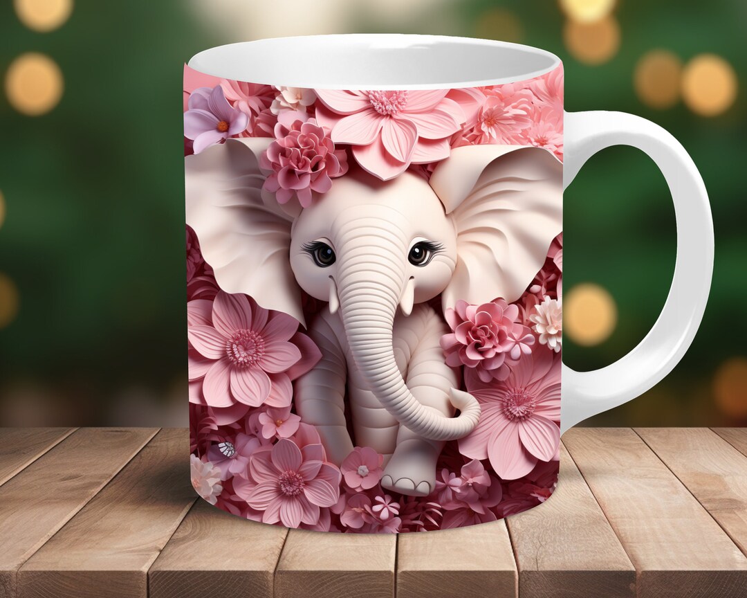 Coffee Mug, Mug, Elephant Lover Mug, Christmas Gift, Gift Idea ...