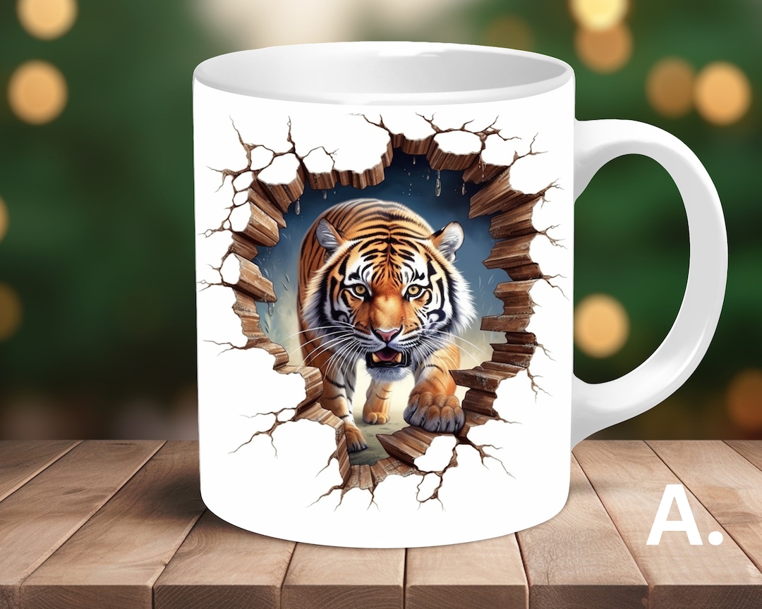Tiger Mug Tiger Coffee Mug Coffee Cup Animal Lover Mug Wildlife Lover ...