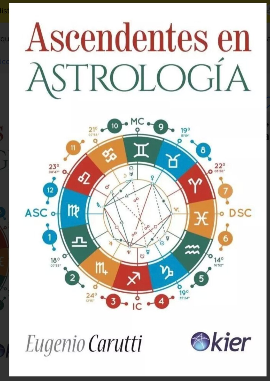 Book ASCENDANTS IN ASTROLOGY, by Eugenio Carutti., Vol. 1. - Etsy