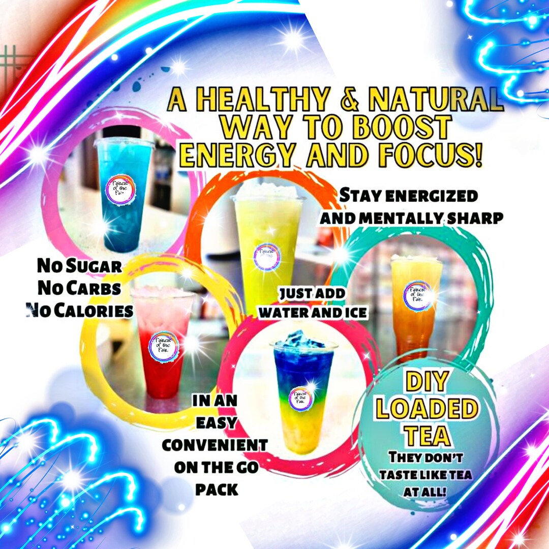 New Years Sale 50 Diy Loaded Tea to Go Packs, Tons of New Flavors Added ...