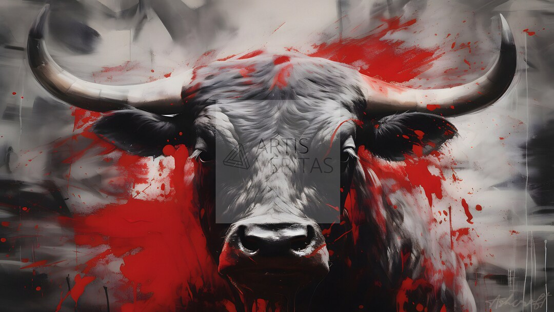 Bull American Bull Riding Samsung Frame TV Art Digital - Etsy